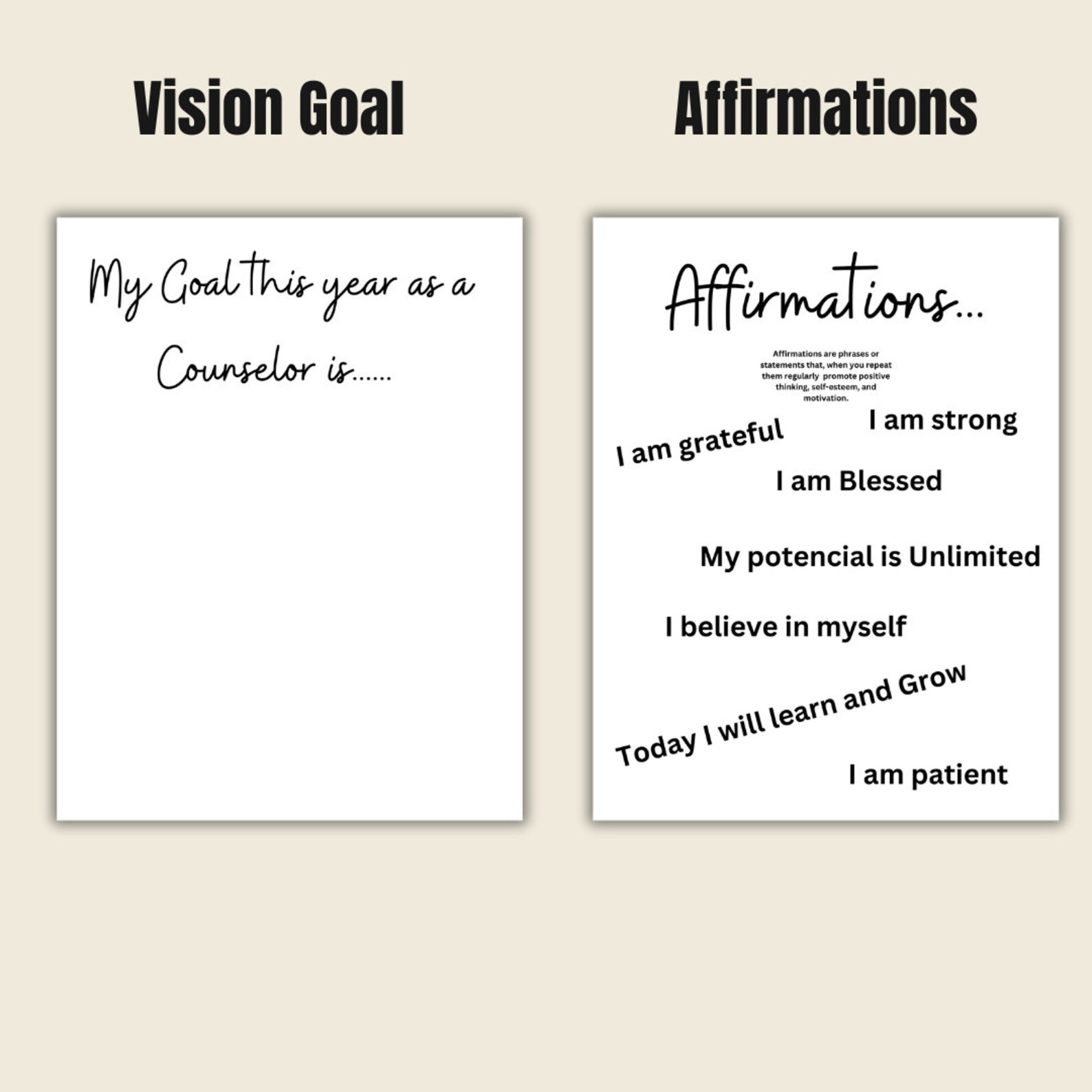 School Counselor Planner Printable and Downloadable, Yearly Planner ...