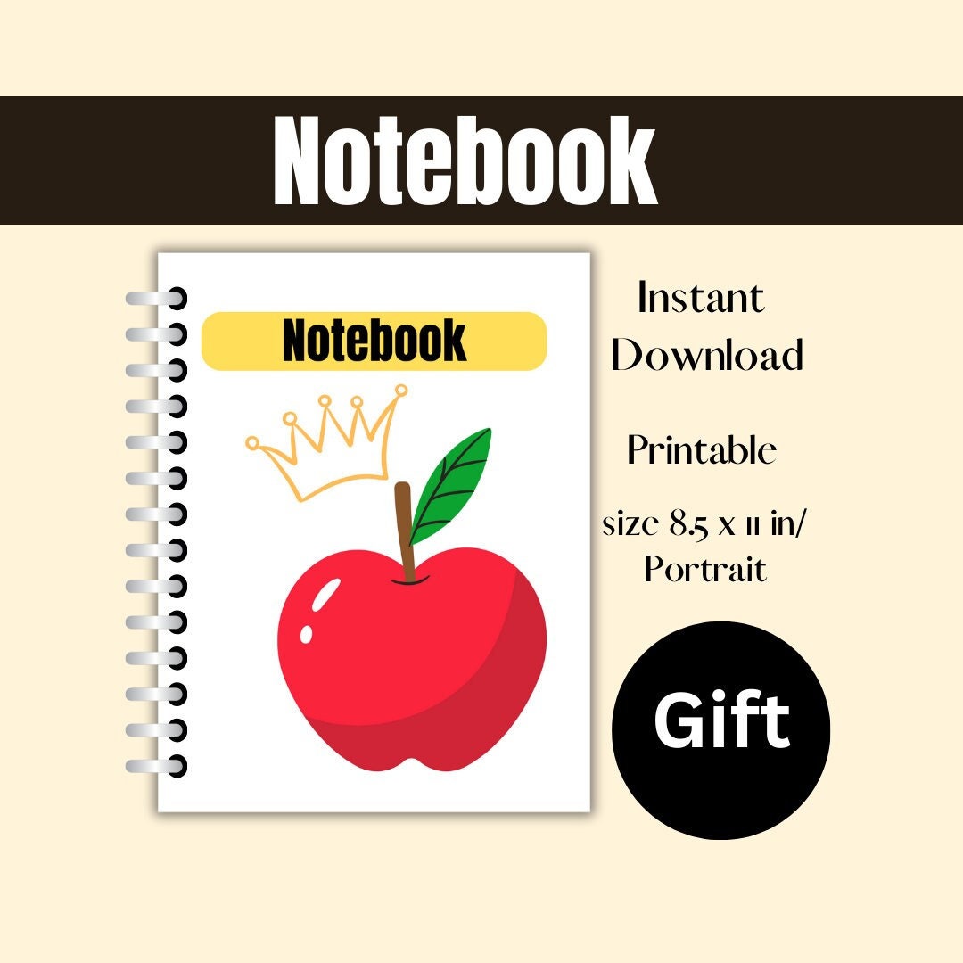 Digital Notebook Printable and Downloadable Be Organized at - Etsy