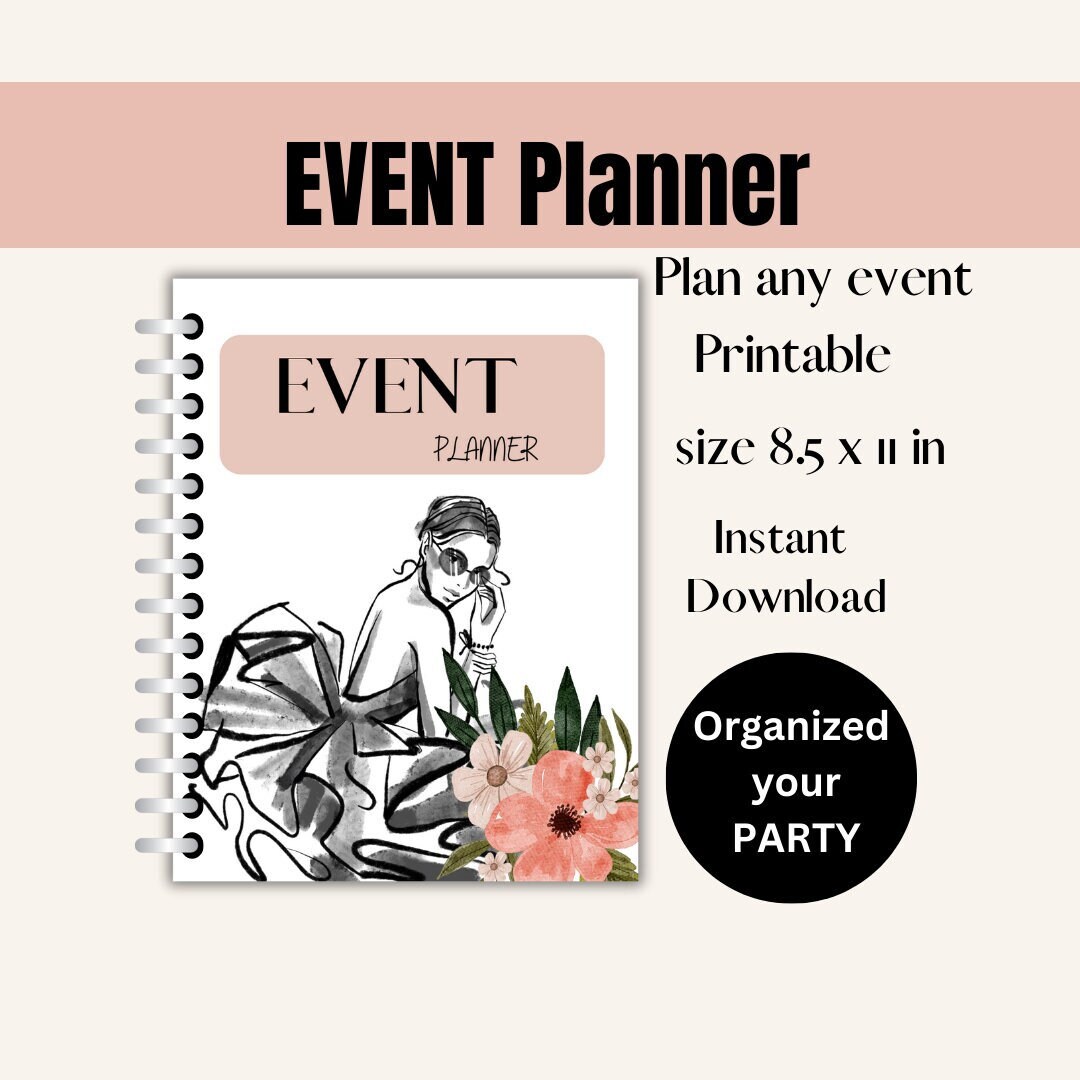 Event Planner Printable Downloadable Party Plan Be Organized Any Family ...