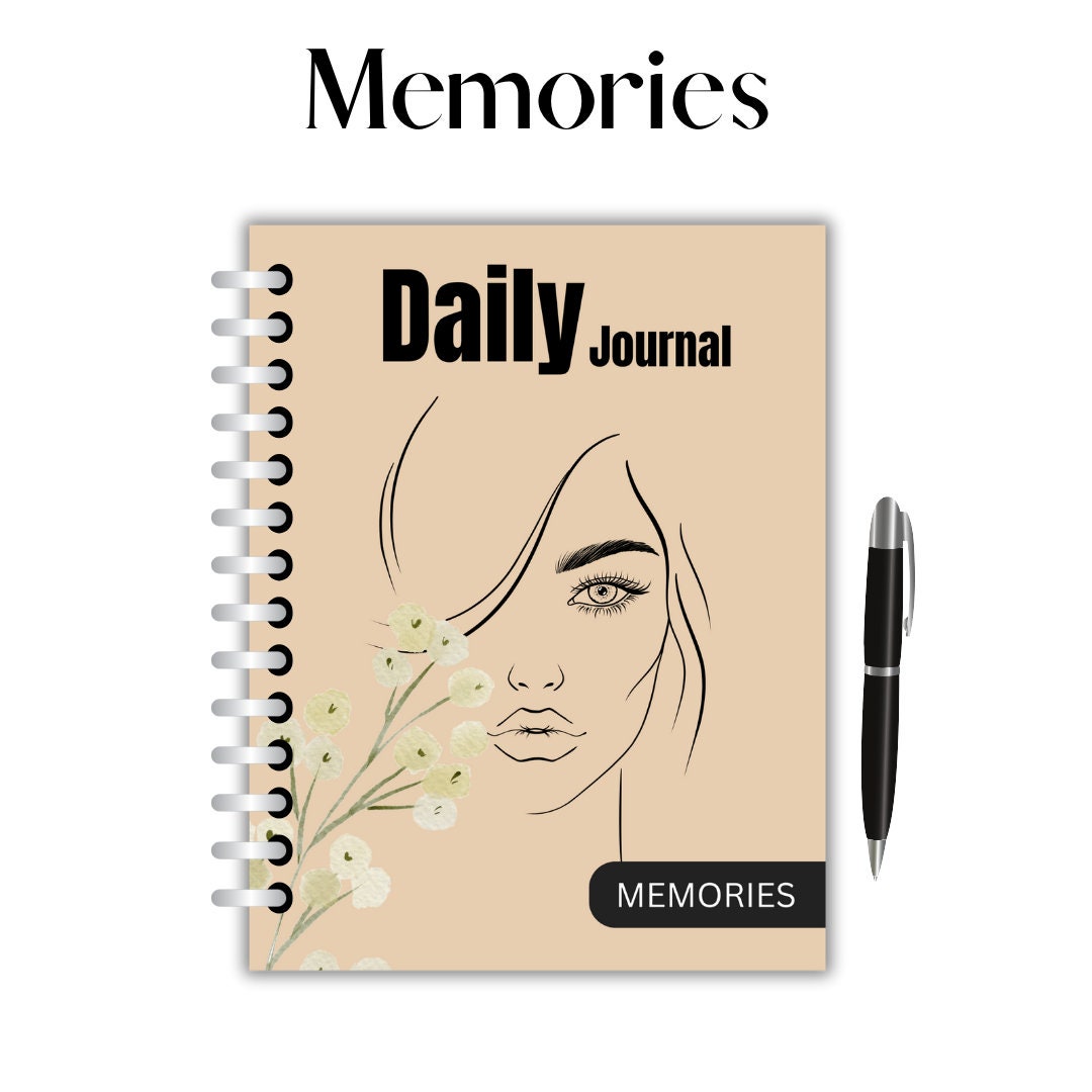 Daily Journal Printable and Instant Download, Personal Journal Print ...