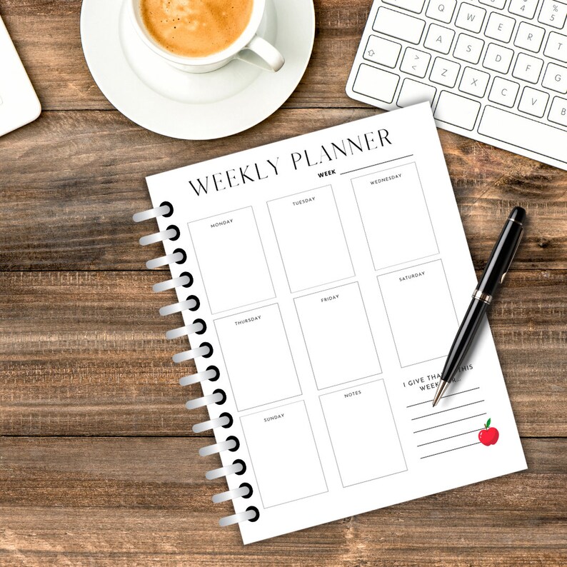 School Principal Planner Digital US Letter Size, Printable Yearly ...