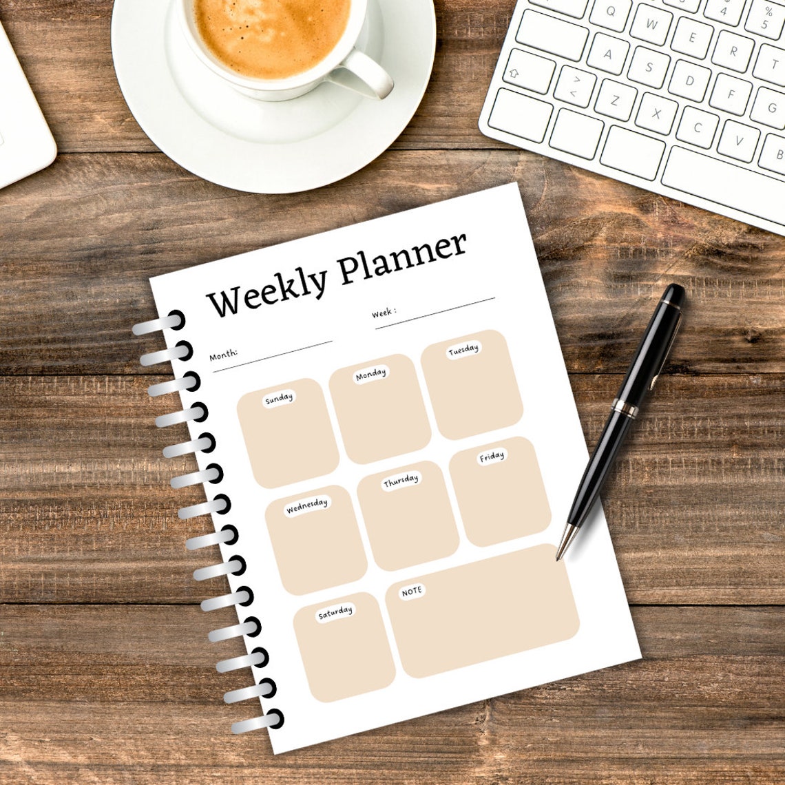 Business Planner Printable and Instant Download, Digital Planner Keeps ...