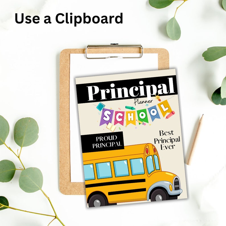 School Principal Planner Printable and Downloadable, Digital Item Keeps ...