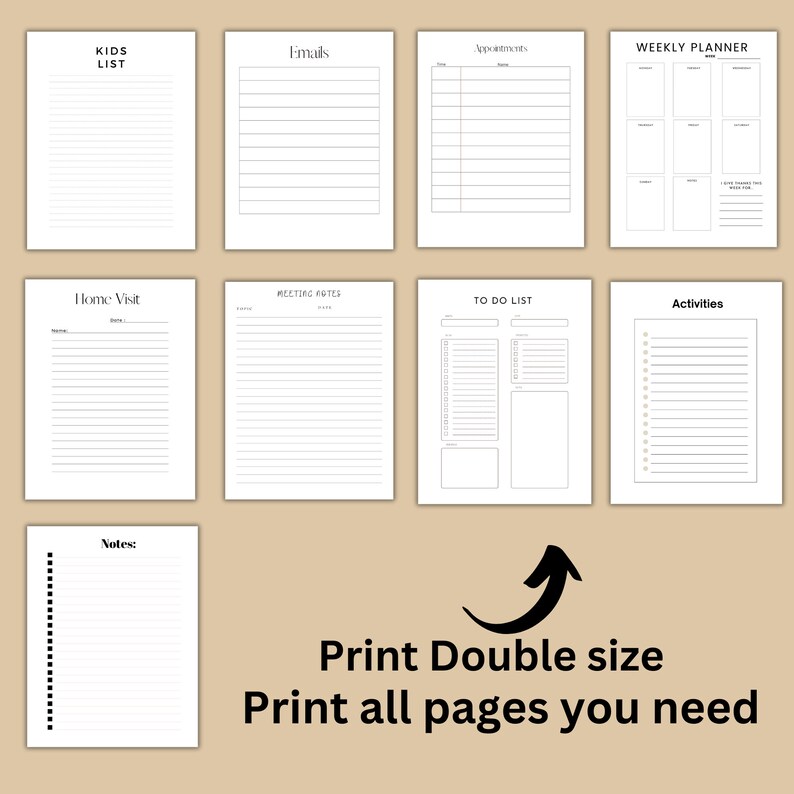 Psychologist Academic Planner Printable and Downloadable, a ...