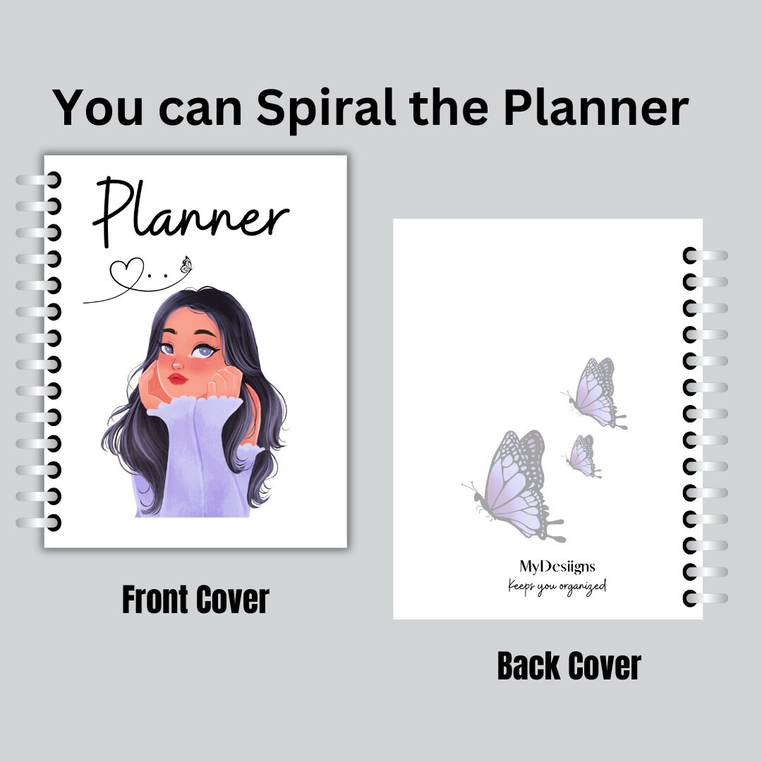 Planner Digital Product Printable and Instant Download, Productivity ...