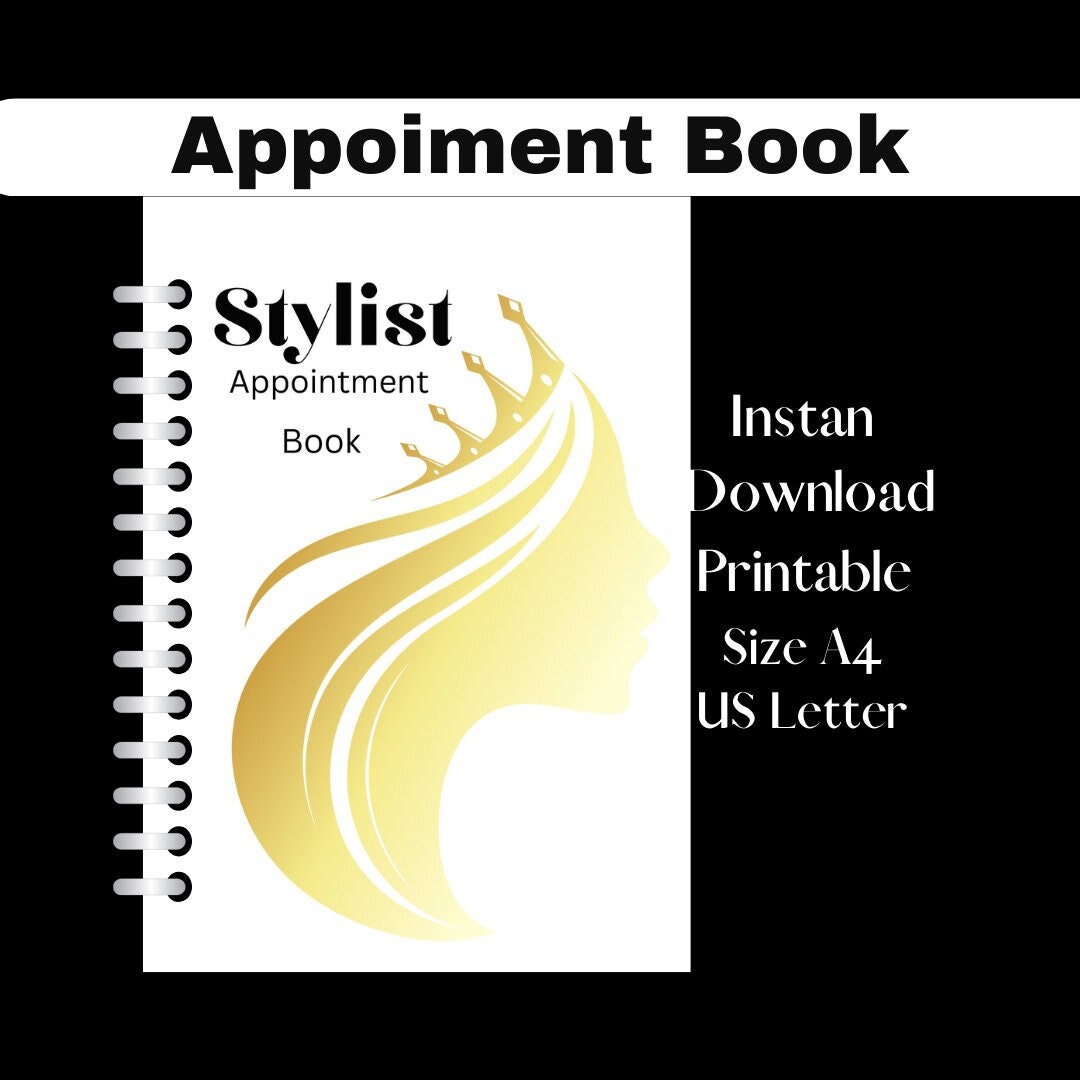 Stylist Appointment Book Printable and Downloadable, Keeps You ...