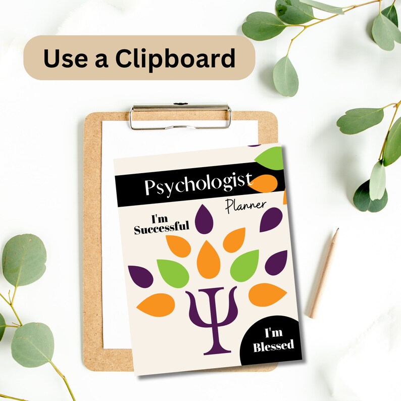 Psychologist Academic Planner Printable and Downloadable, a ...