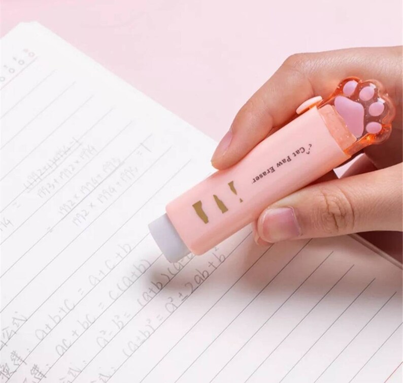 Kawaii Cat Paw Eraser - Etsy