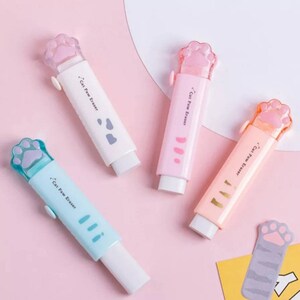 Kawaii Cat Paw Eraser - Etsy