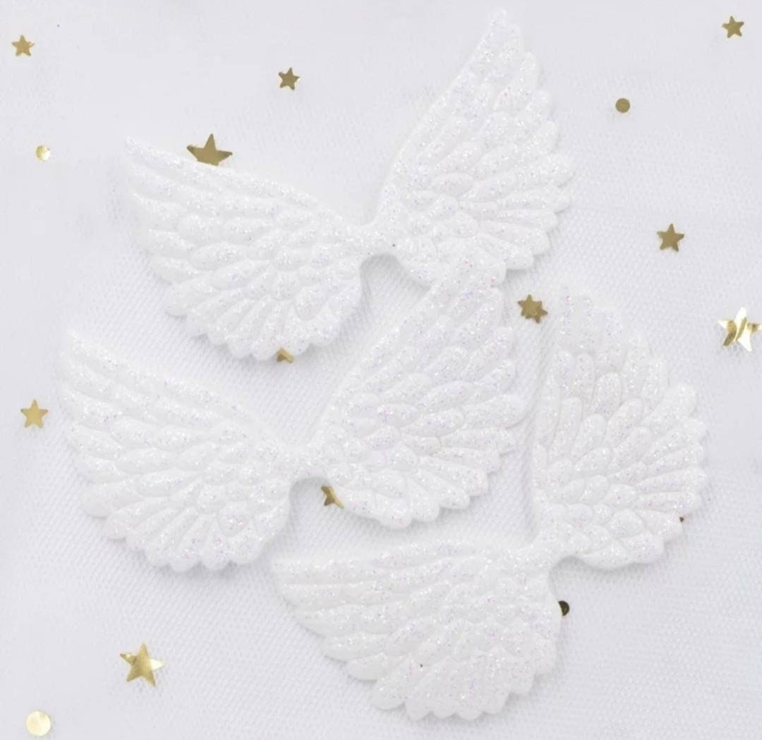 10 Glitter Angel Wings - Etsy