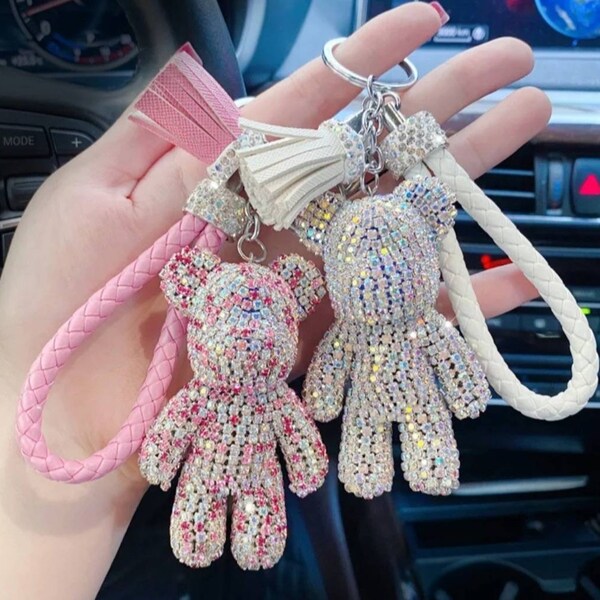 Bear Keychain - Etsy