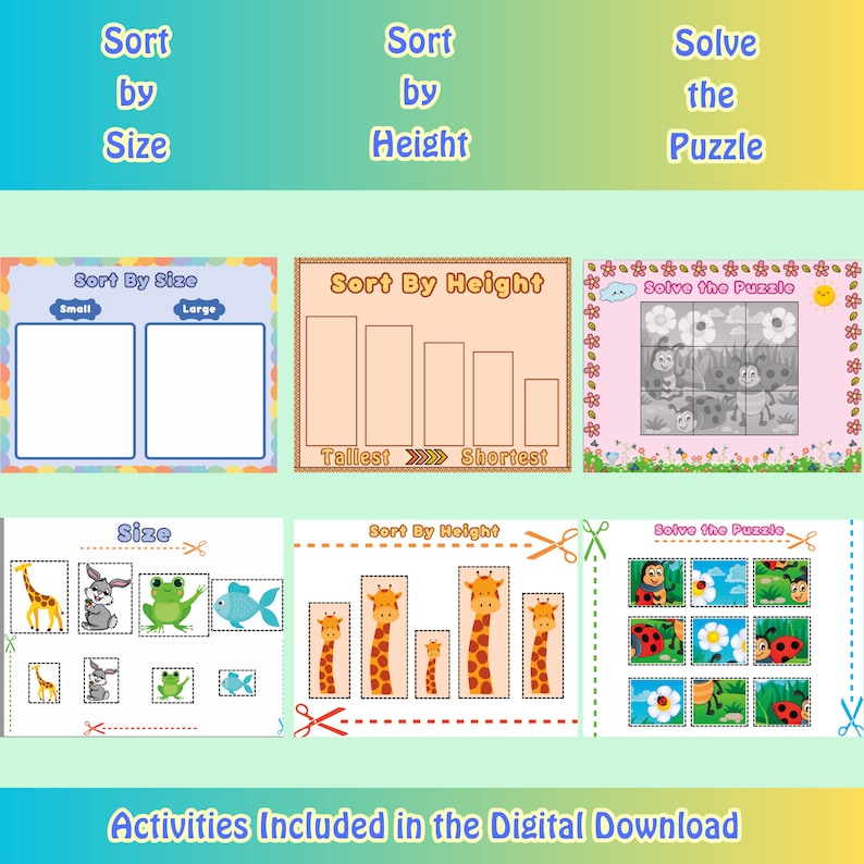 Toddler Busy Book Printable Activity Homeschool Montessori Binder Quiet ...