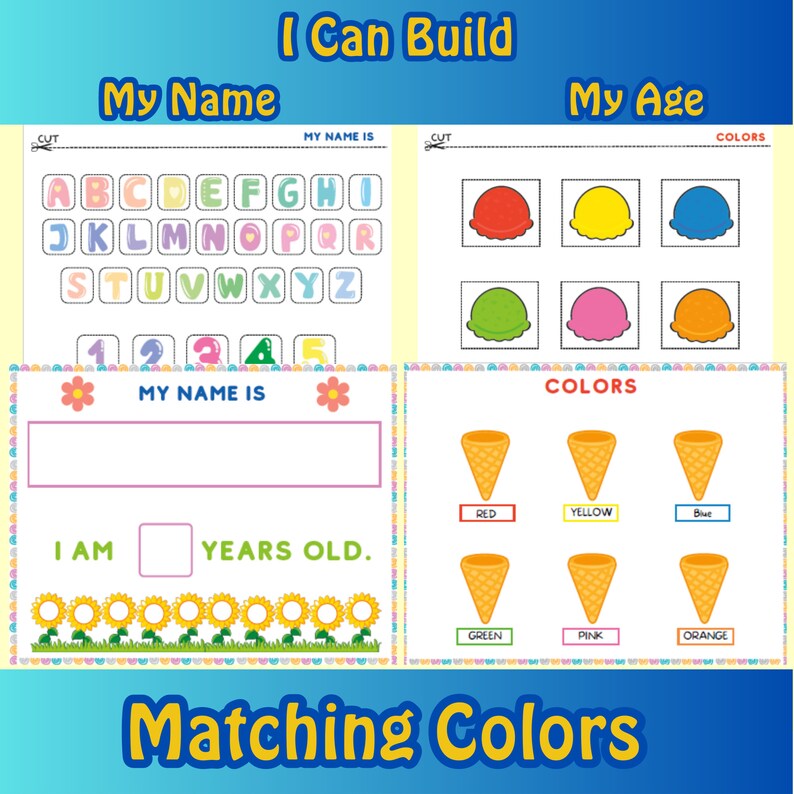 Preschool Pre-k + Kindergarten Learning Bundle | Activity Worksheets ...