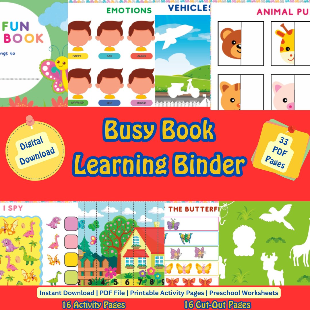 Preschool Pre-k + Kindergarten Learning Bundle | Activity Worksheets ...