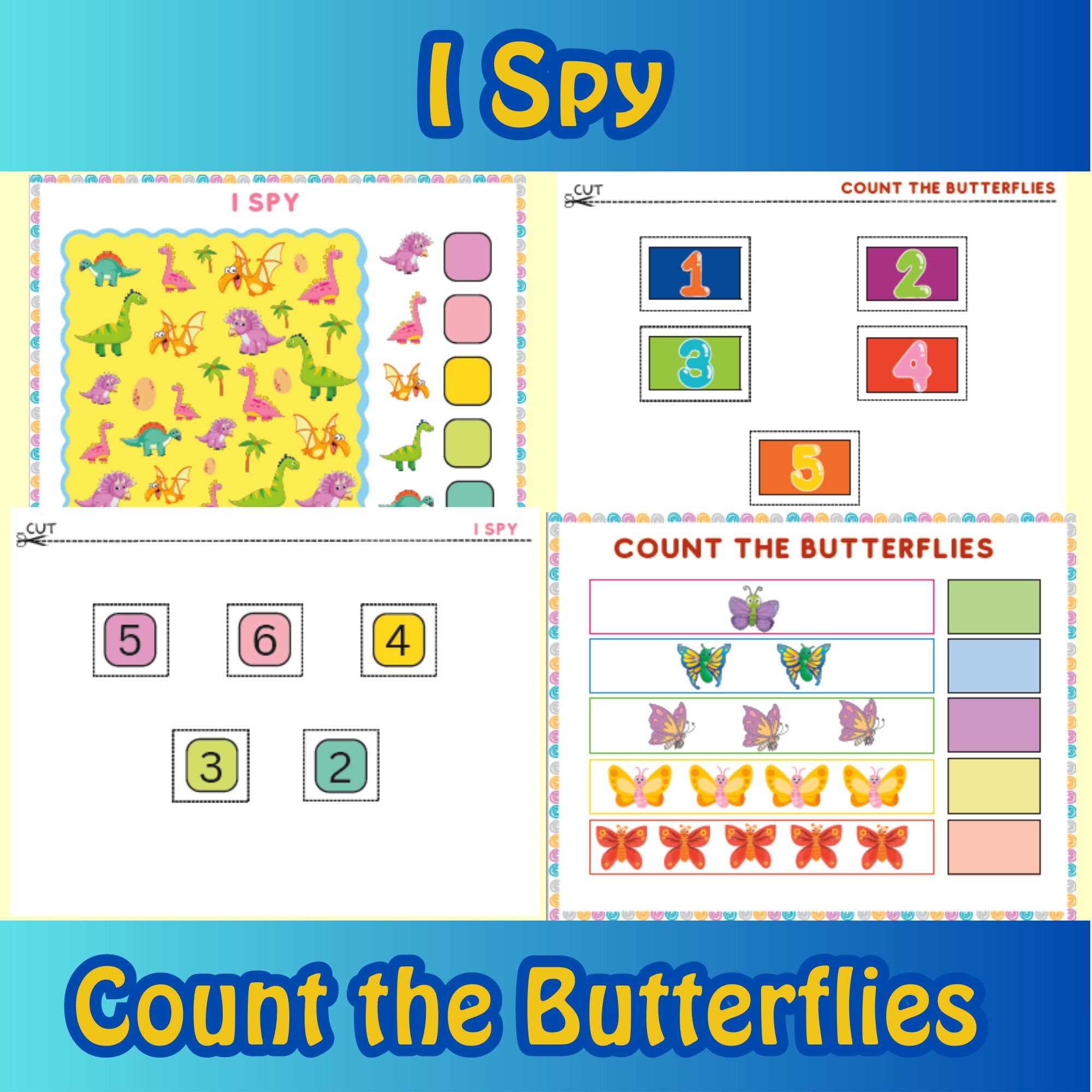 Preschool Pre-k + Kindergarten Learning Bundle | Activity Worksheets ...