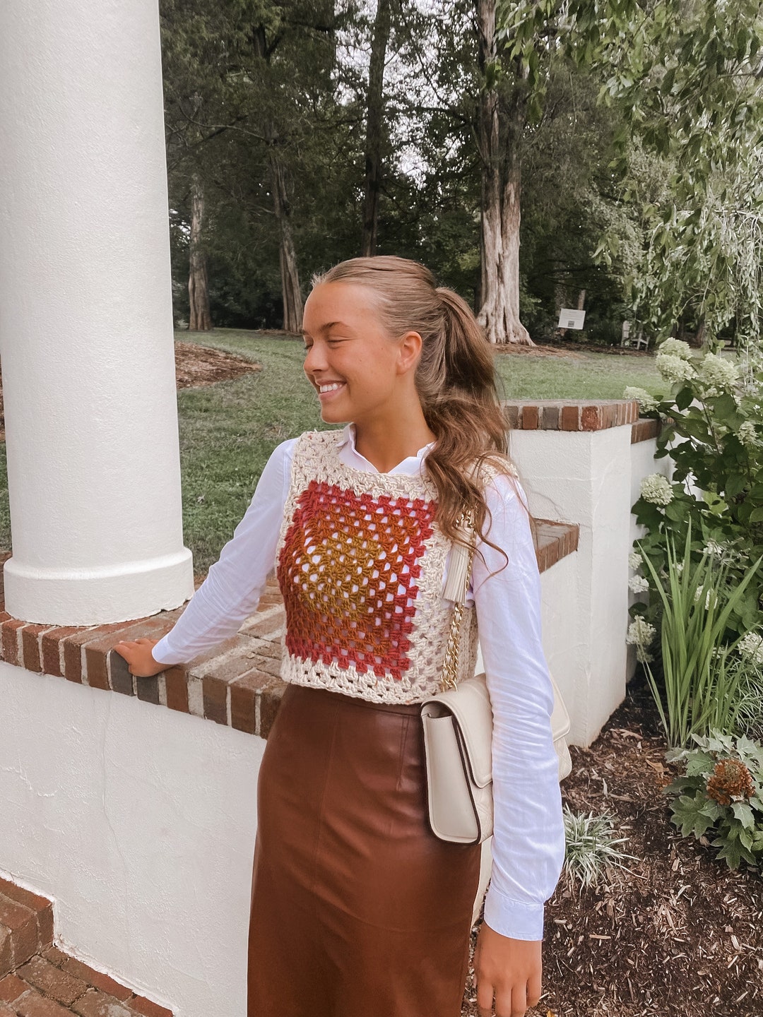 Crochet Square Vest - Etsy
