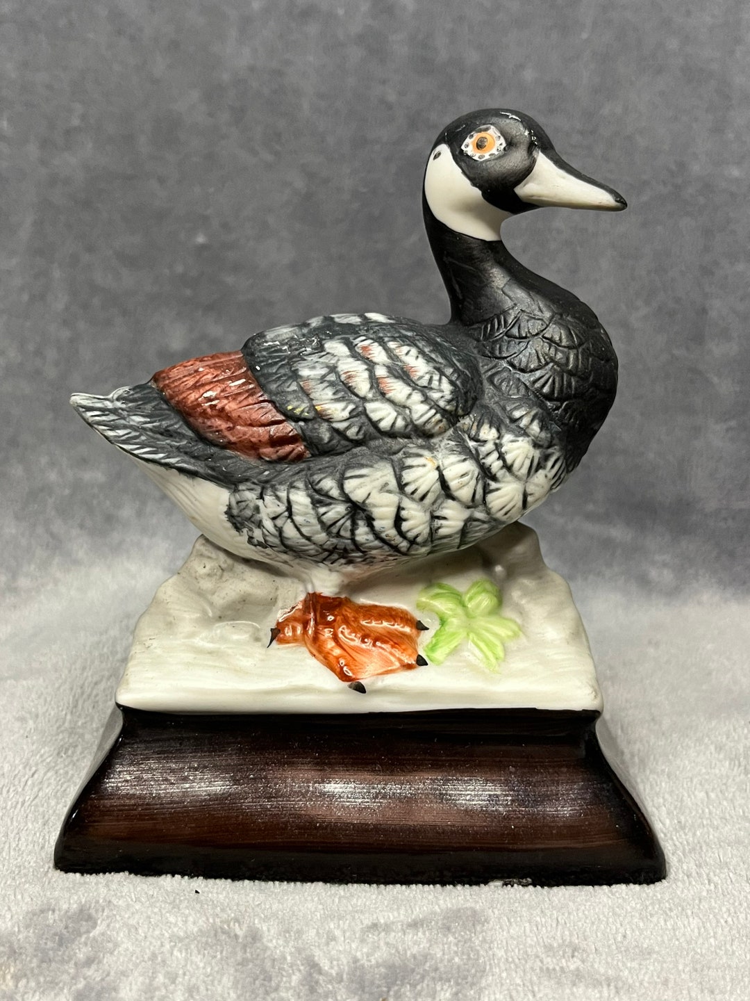 Vintage Ceramic Duck Figurine - Etsy