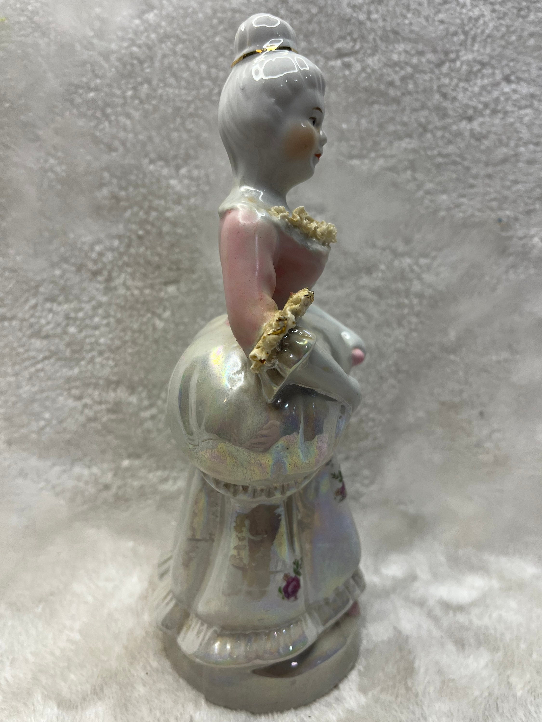 Vintage Homco Victorian Lady Figurine - Etsy