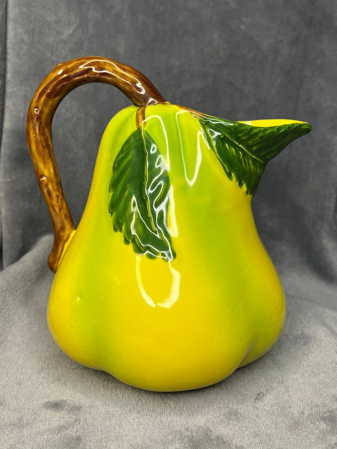 Vintage Midcentury Made in Italy Ceramic Pear Pitcher - Etsy