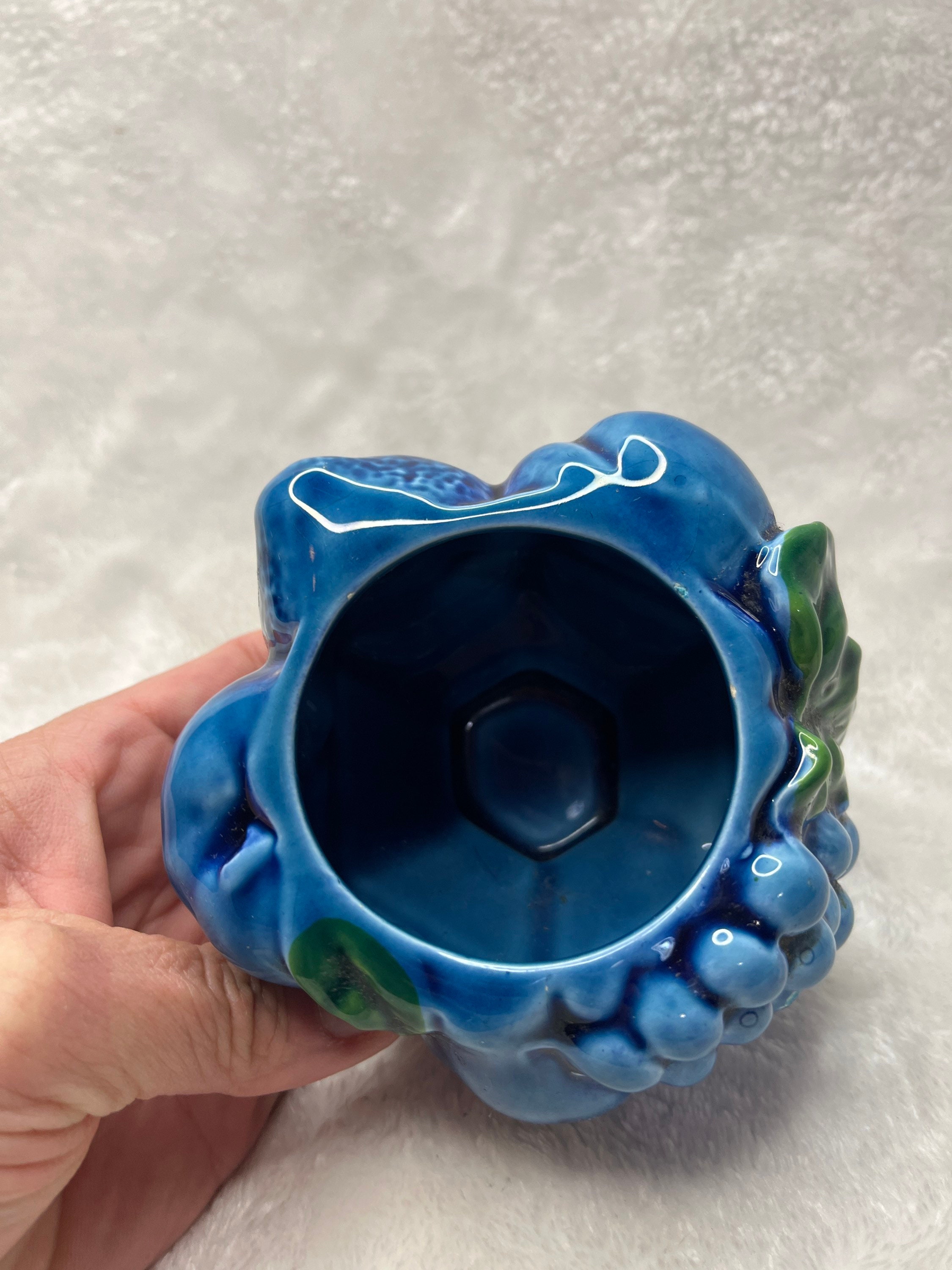 Vintage Mid Century Inarco Japan Blue Mood Indigo Sugar Bowl - Etsy