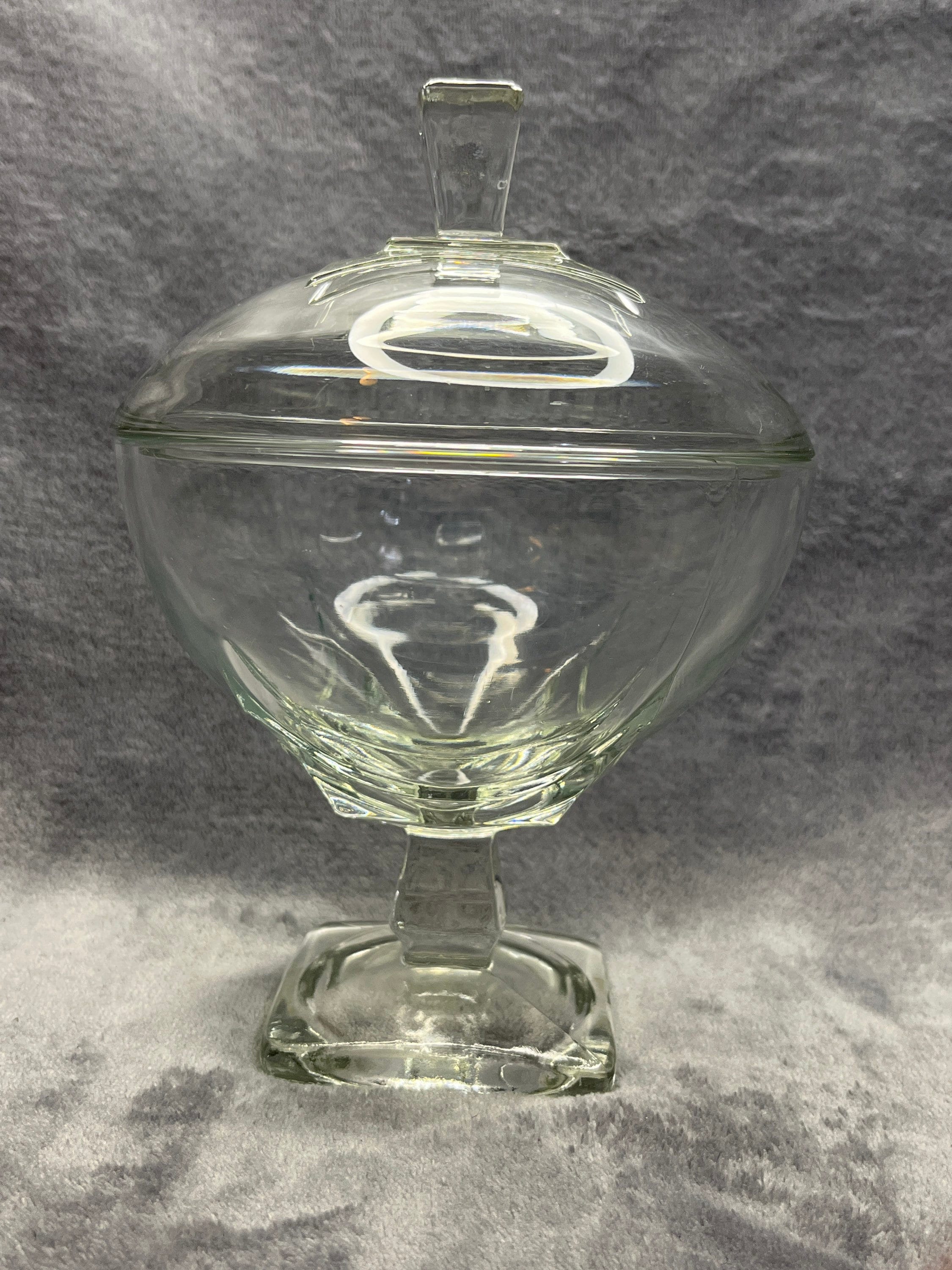 Vintage Hazel-atlas, Colony Clear Square Dish With Lid - Etsy