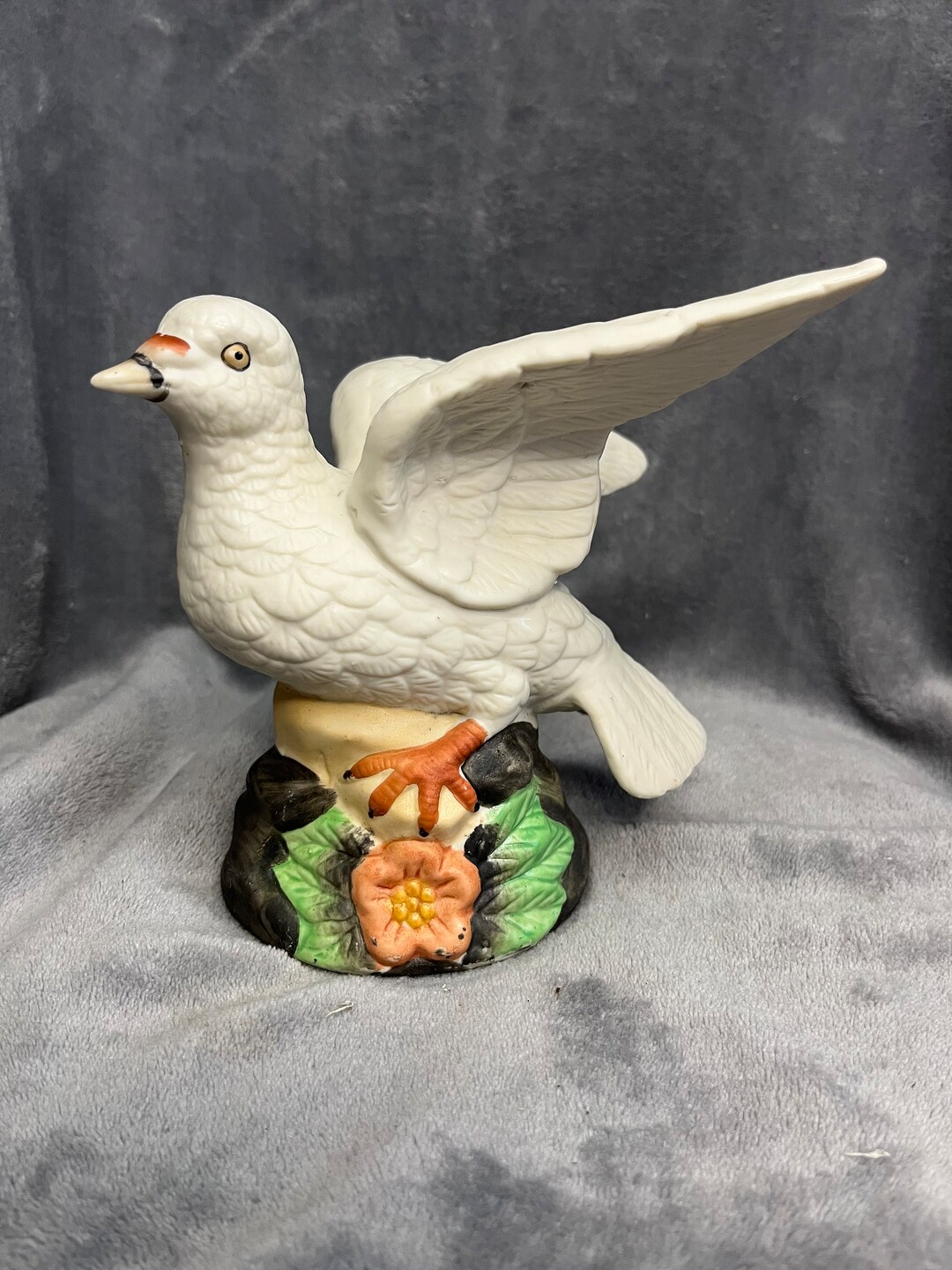 Vintage Dove Bird Figurine - Etsy