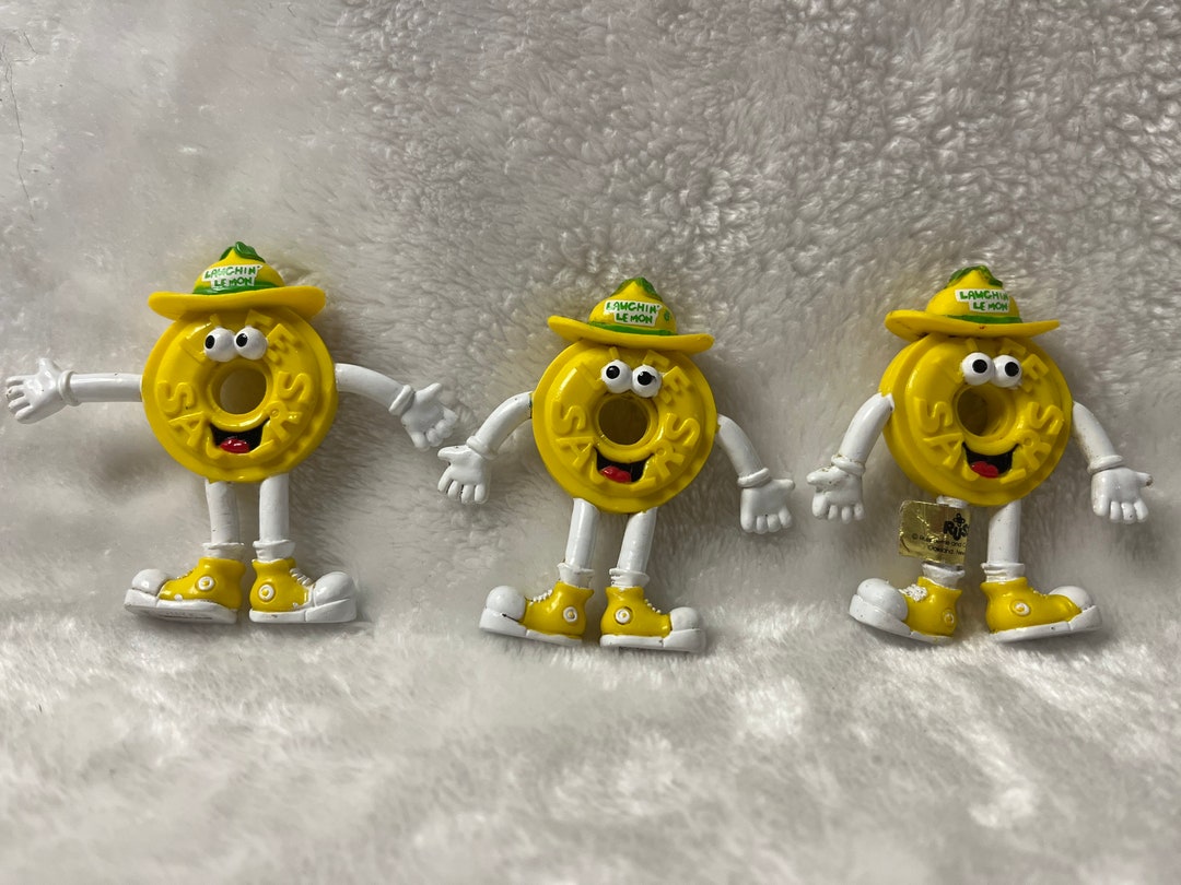 Vintage Life Savers Laughin’ Lemon Bendy PVC Figure Toy 1992 Russ ...