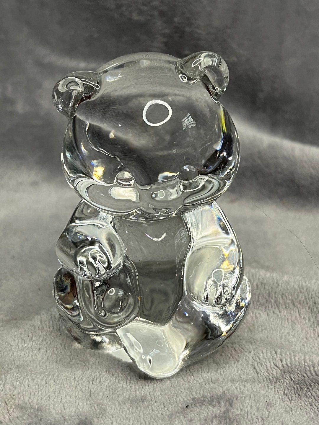 Vintage FENTON Vintage Glass Teddy Bear - Etsy