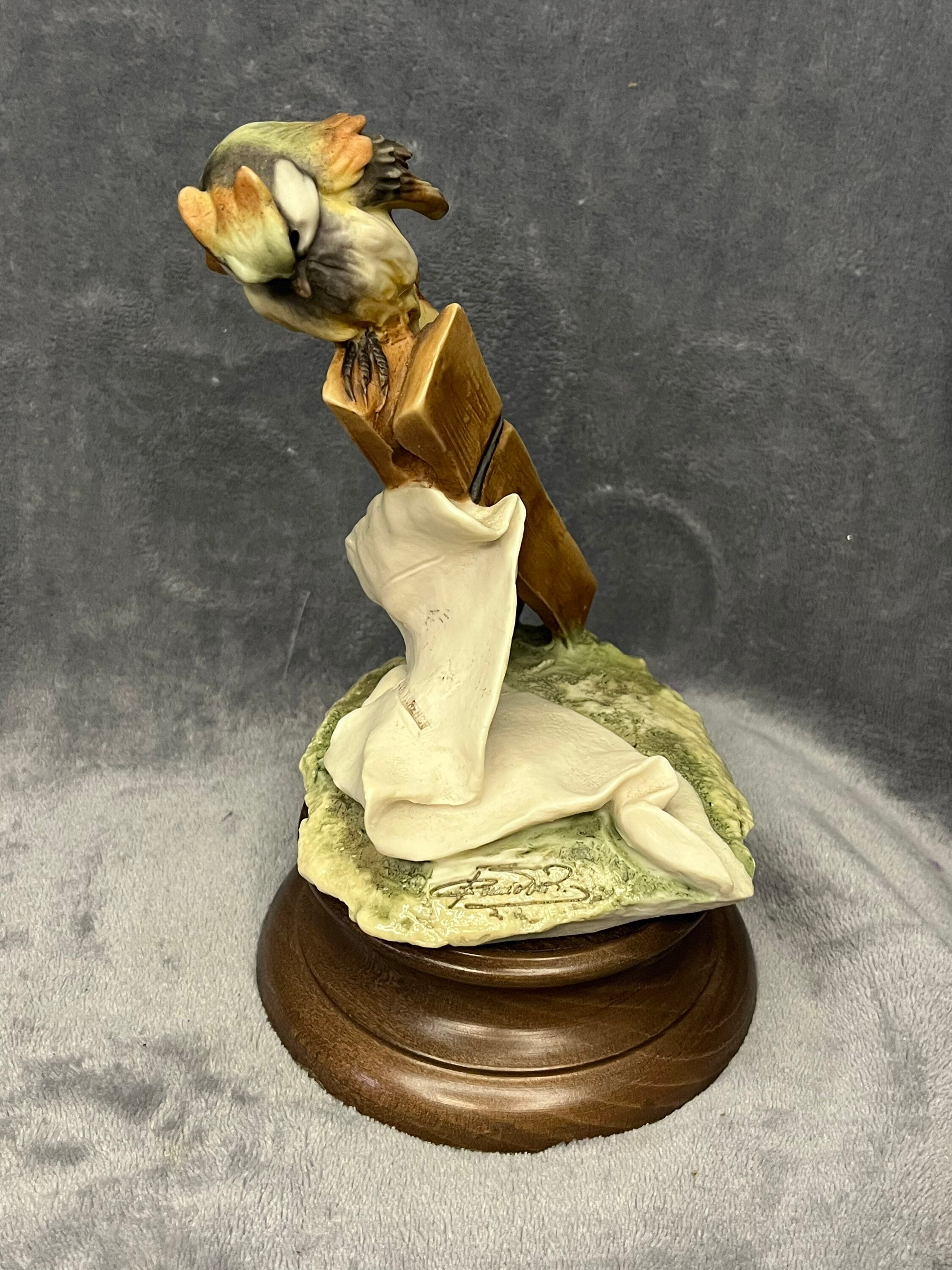 Vintage Rare Florence Capodimonte Bird on Clothespin Figurine 1982 or ...