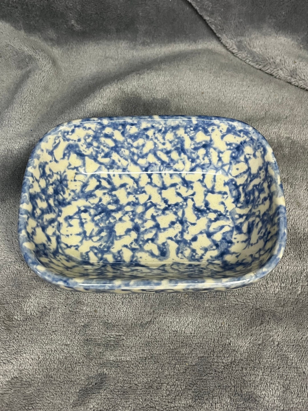 Vintage BTC USA 91732 Blue Ceramic Spongewear - Etsy