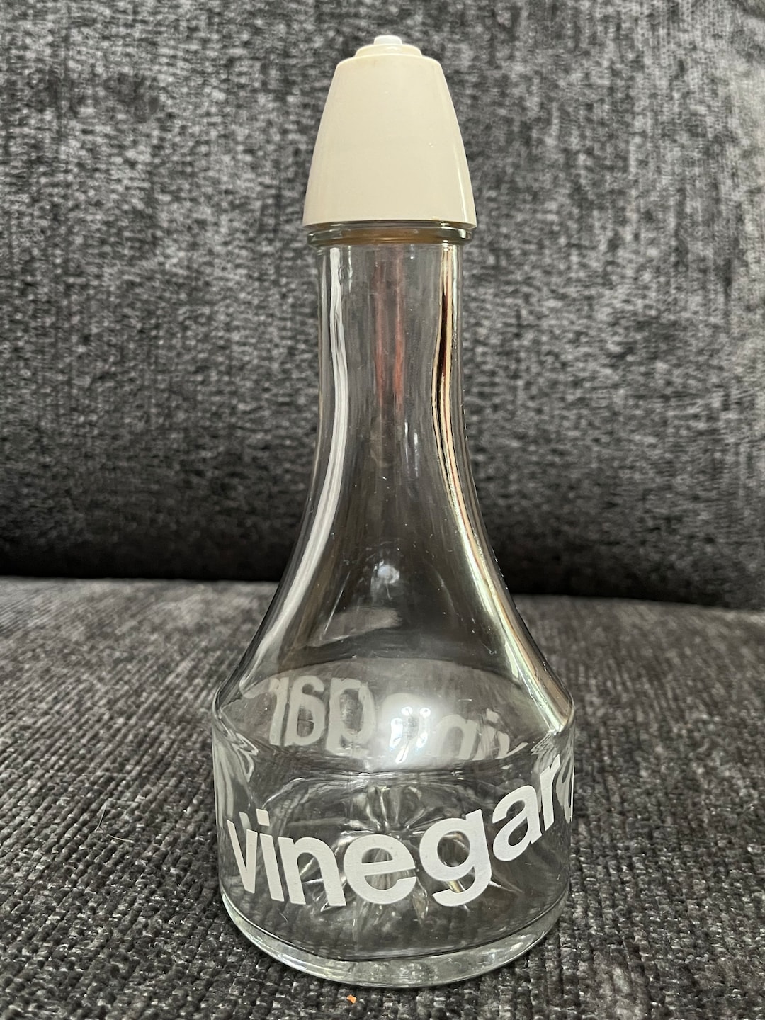 Vintage Gemco Oil and Vinegar Bottle Server HELVETICA Glass Single 1970 ...