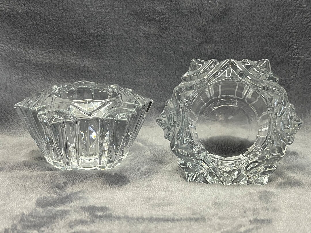 Six Point Star Lead Crystal Candle Holders for Votive Candles - Etsy