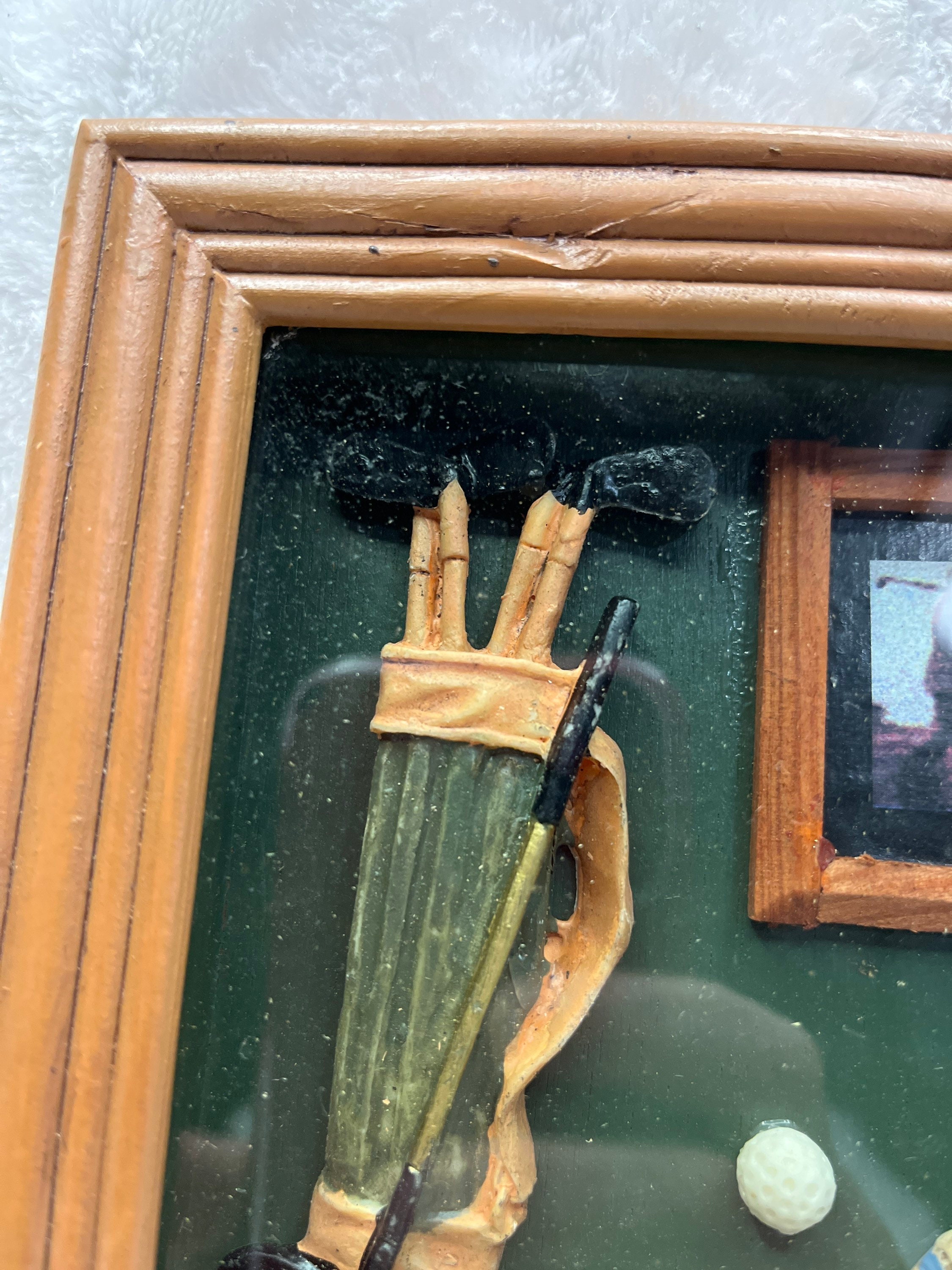 Vintage Golf Themed Shadow Box Golf Decor 18 Dainel Brand 6” H X 5.5” L ...