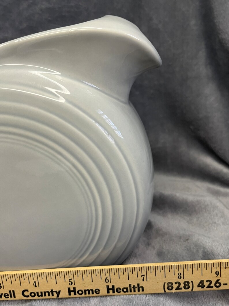 Vintage Homer Laughlin Fiesta Gray Water Pitcher - Etsy