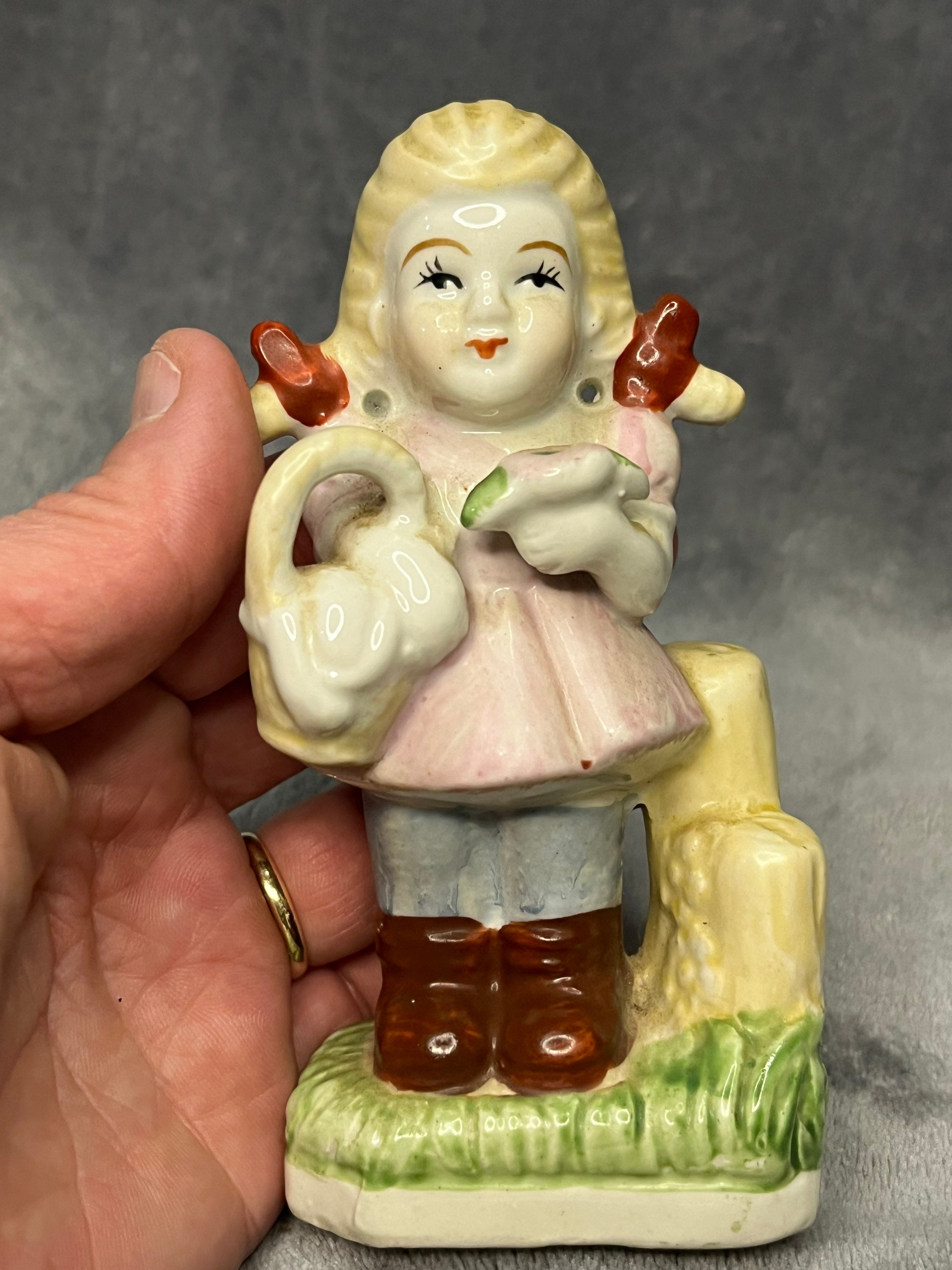 Vintage Porcelain Girl Figurine-made in China - Etsy