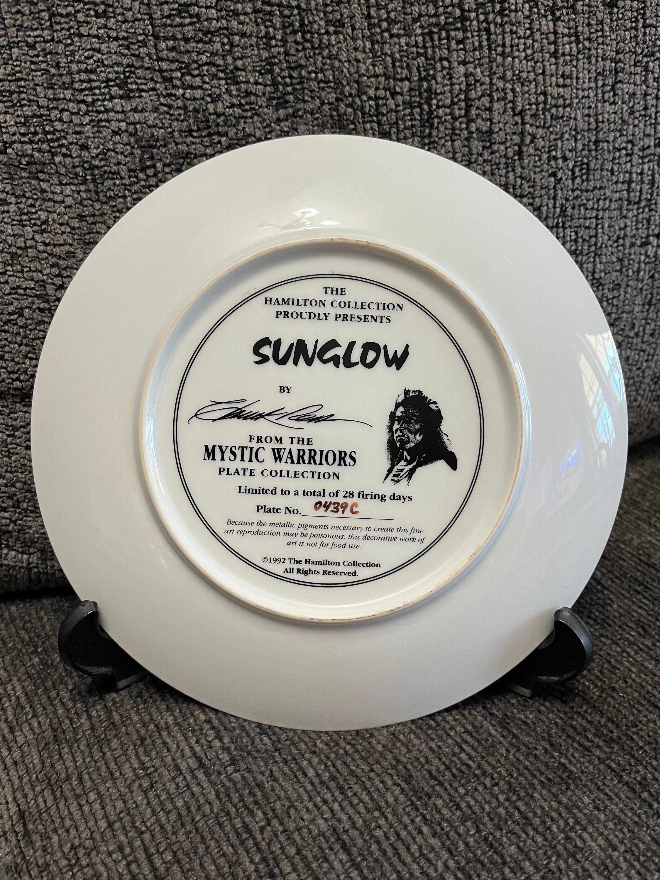 Vintage Chuck Ren Collectible Plate - Etsy