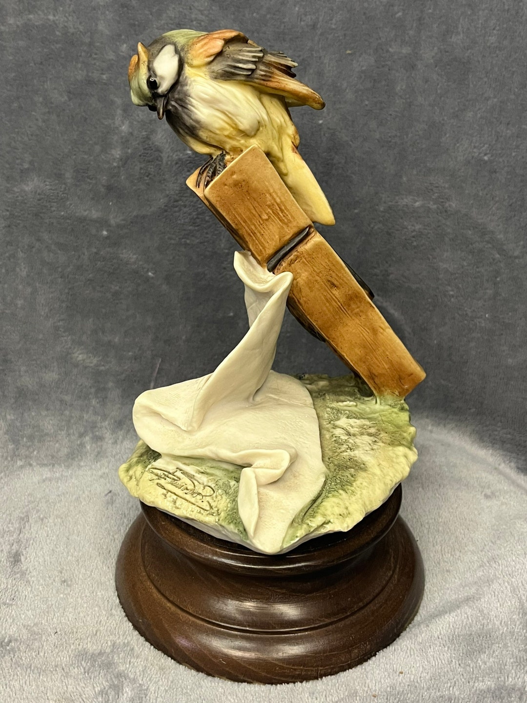 Vintage Rare Florence Capodimonte Bird on Clothespin Figurine -1982 or ...