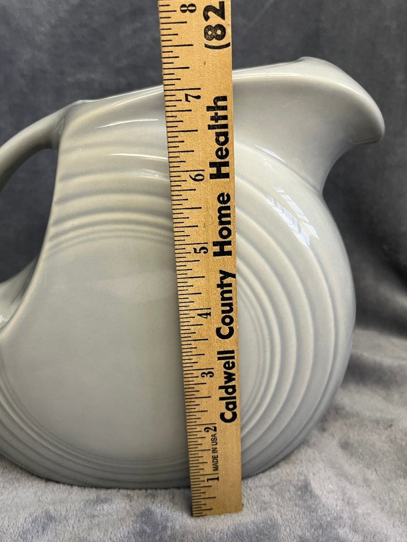 Vintage Homer Laughlin Fiesta Gray Water Pitcher - Etsy