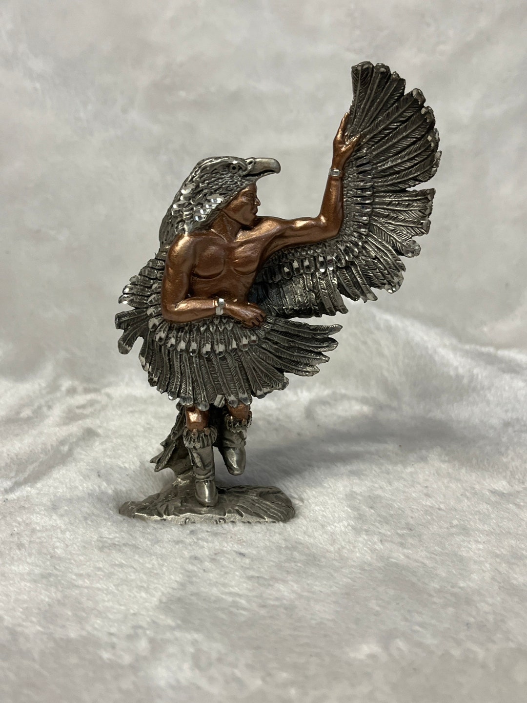 Vintage 1990 MASTERWORKS Fine Pewter Figurine-eagle Dancer - Etsy