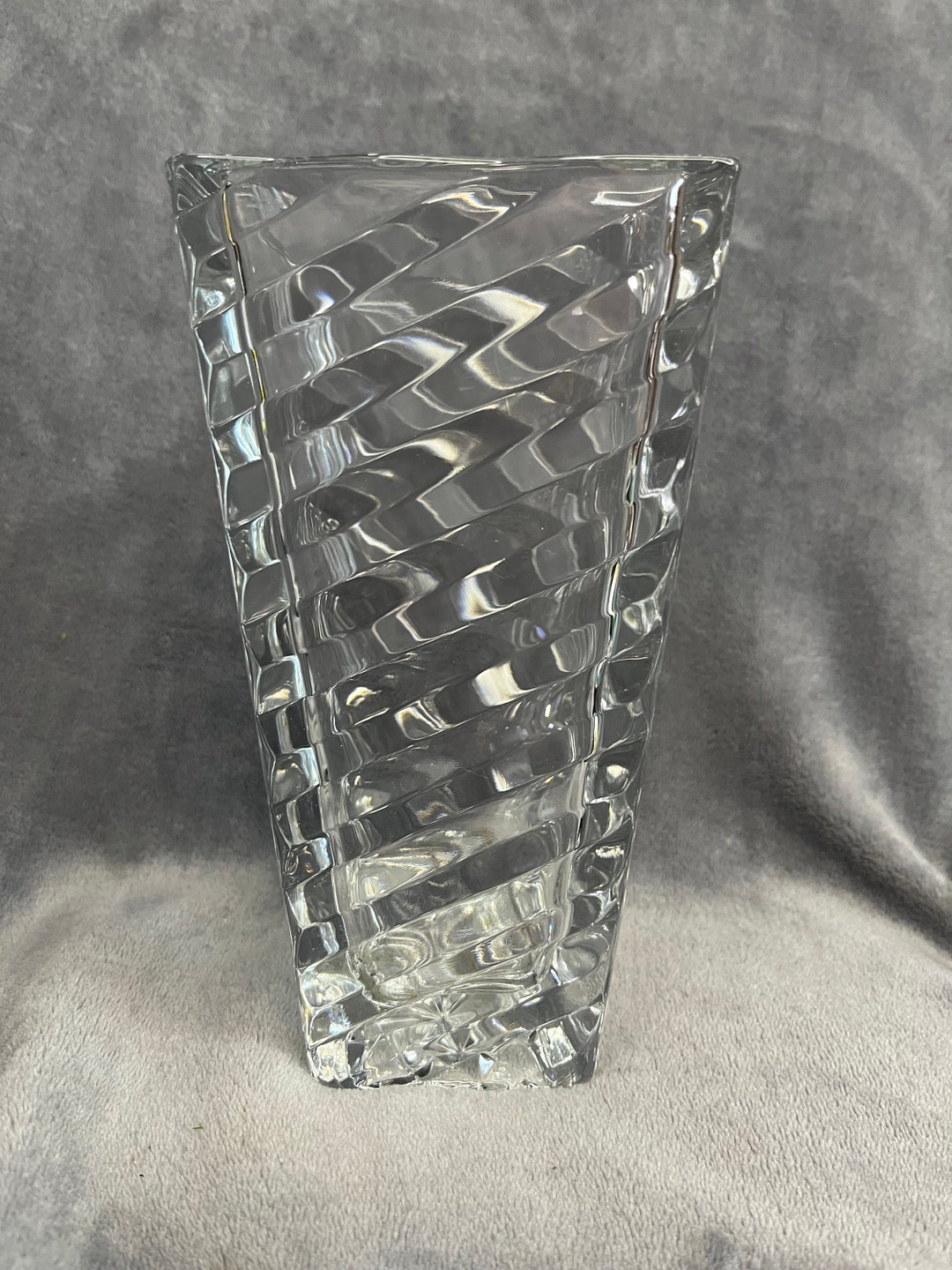 Vintage MIKASA Angles Vase, Rectangular - Etsy