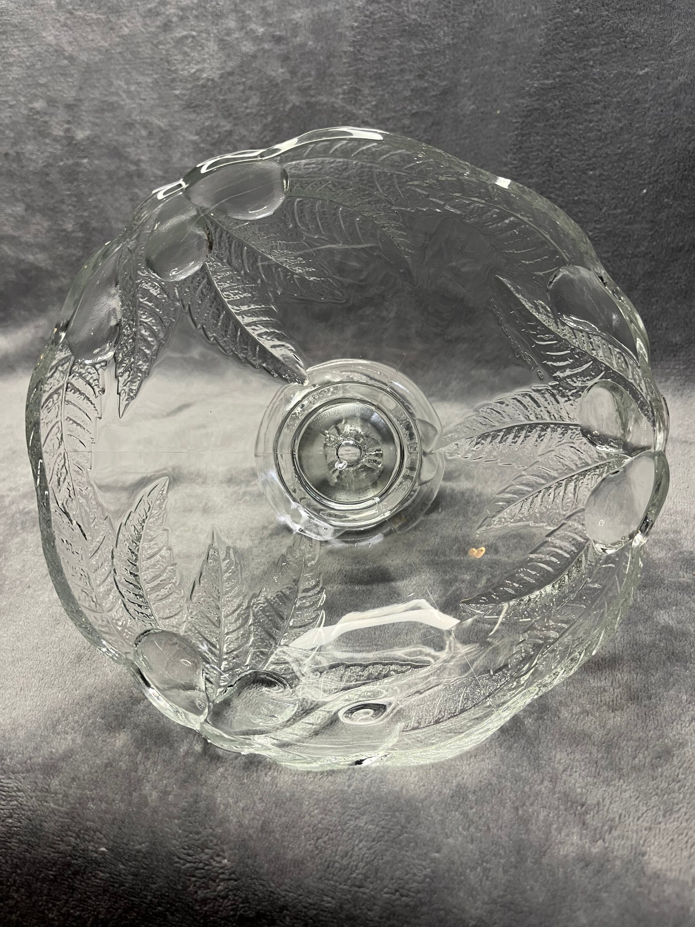 Vintage Teleflora Crystal Footed Bowl - Etsy