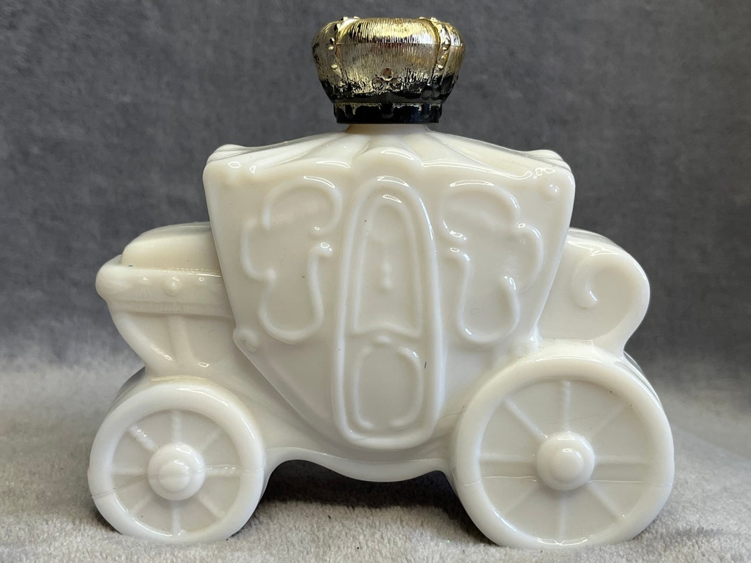 Vintage Avon Rare White Milk Glass Stagecoach After Shave - Etsy