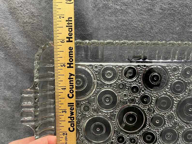 Vintage Atlas Art Deco Clear Glass Trays - Etsy