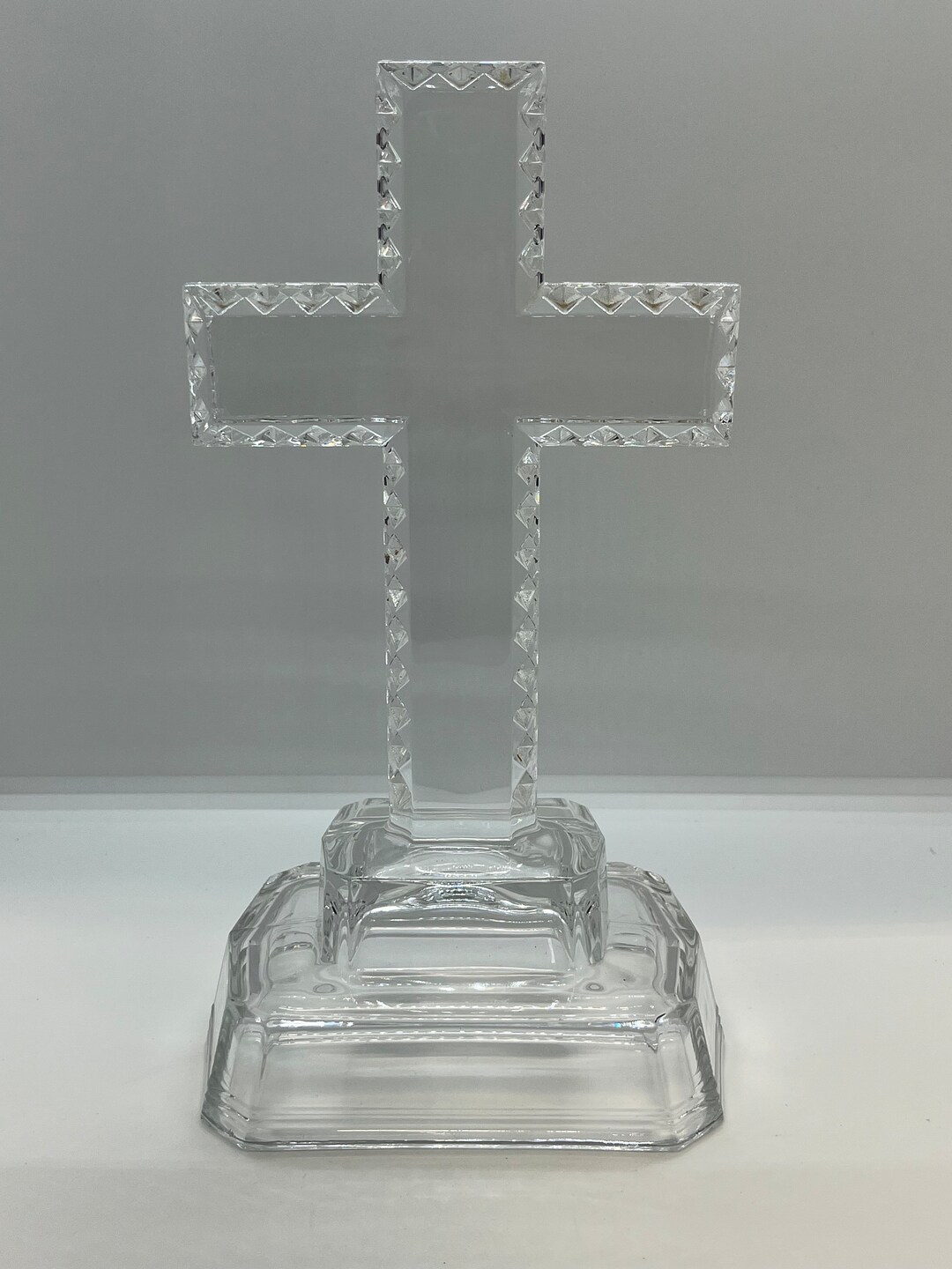 Vintage Lead Crystal Cross by Cristal D'arques 24% - Etsy