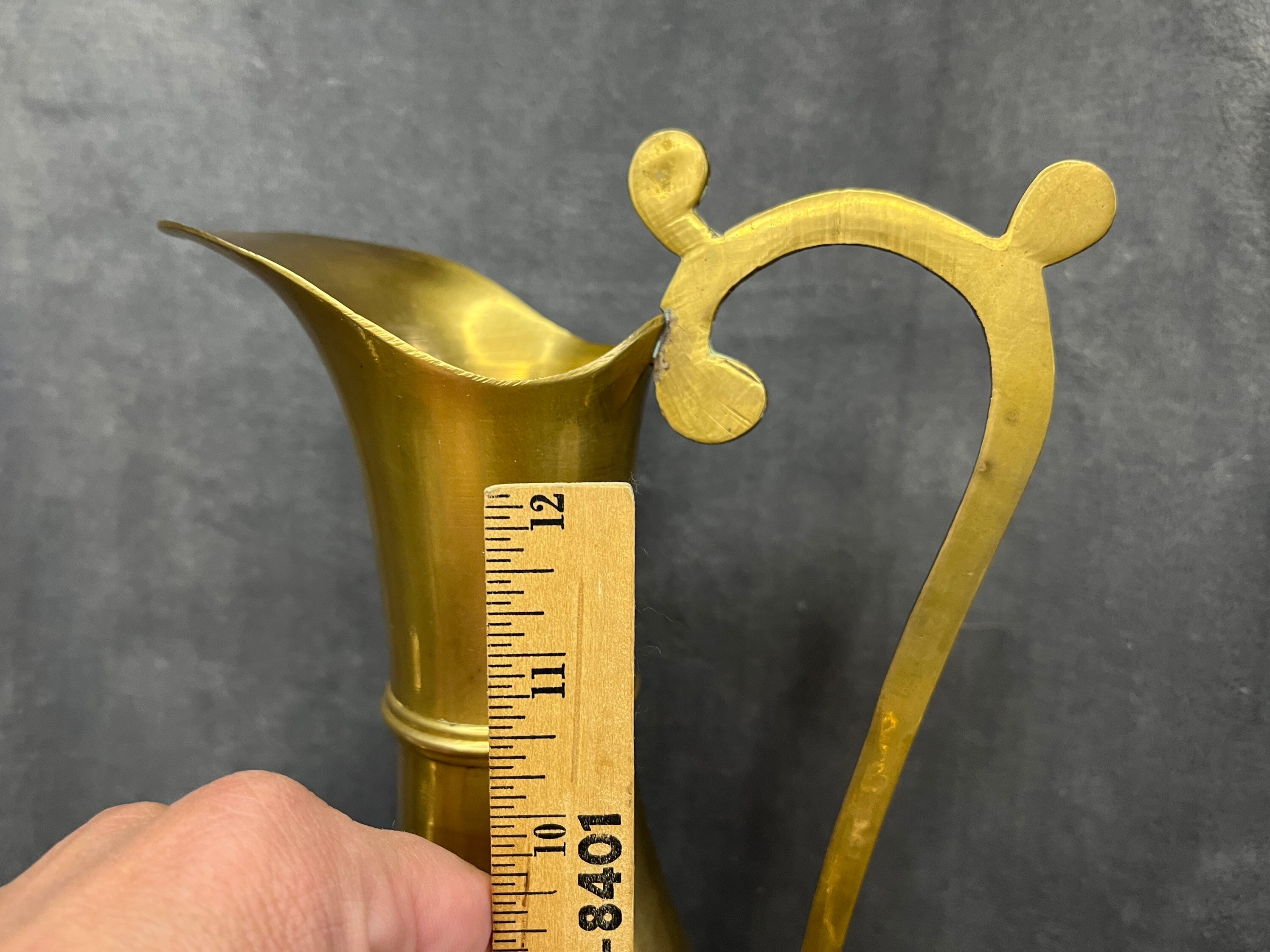 Vintage Solid Brass Mcm Gold Water Pitcher and Goblets - Etsy