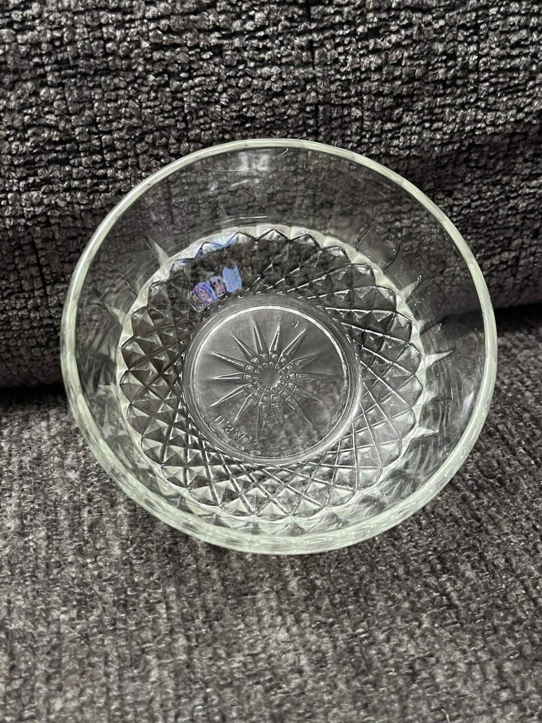 Vintage Arcoroc USA Diamante Pattern Small Bowl - Etsy