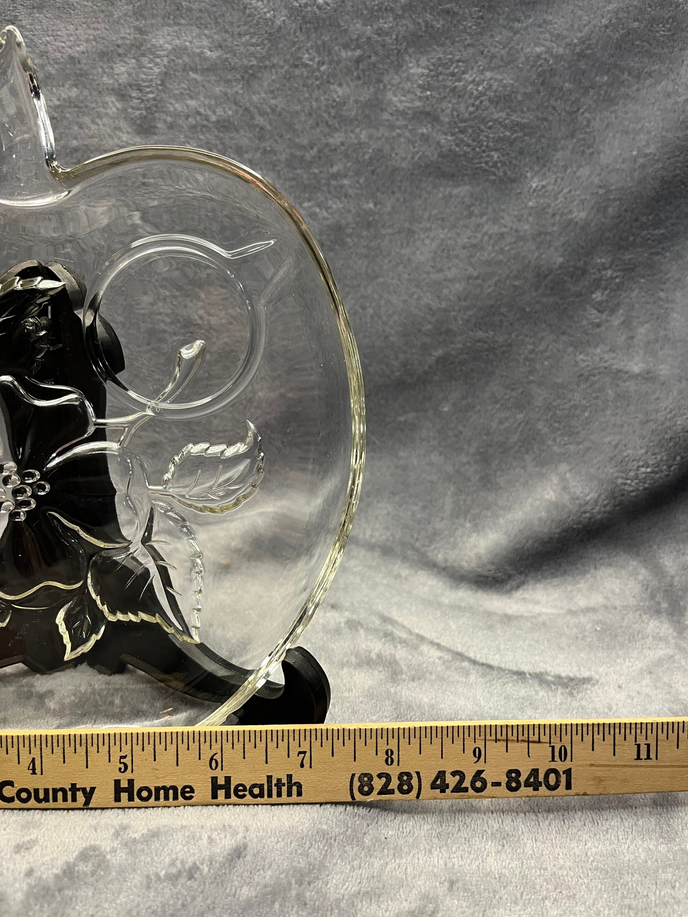 Vintage Hazel Atlas Glass Orchard Crystal Apple Blossom Glass - Etsy