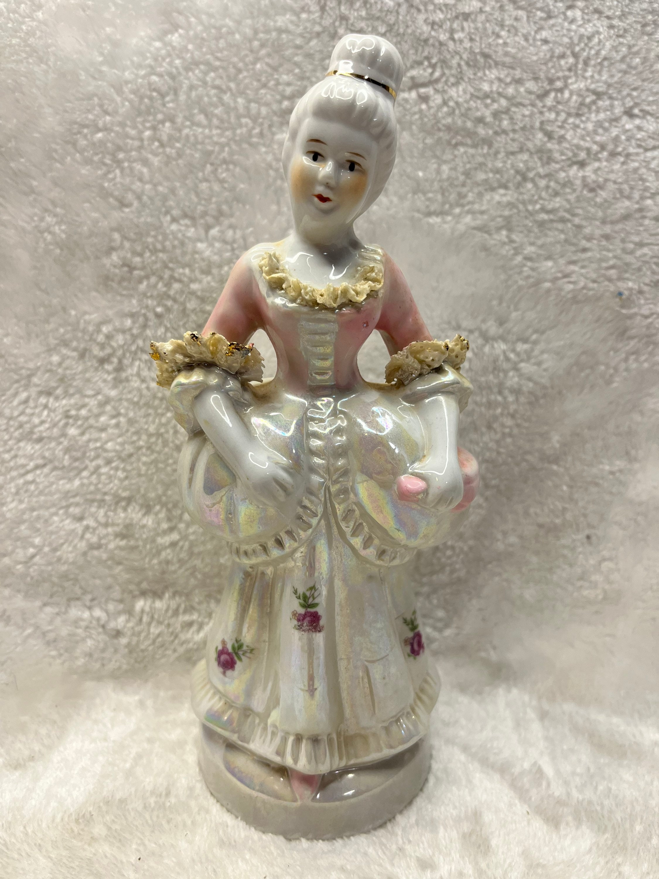 Vintage Homco Victorian Lady Figurine - Etsy
