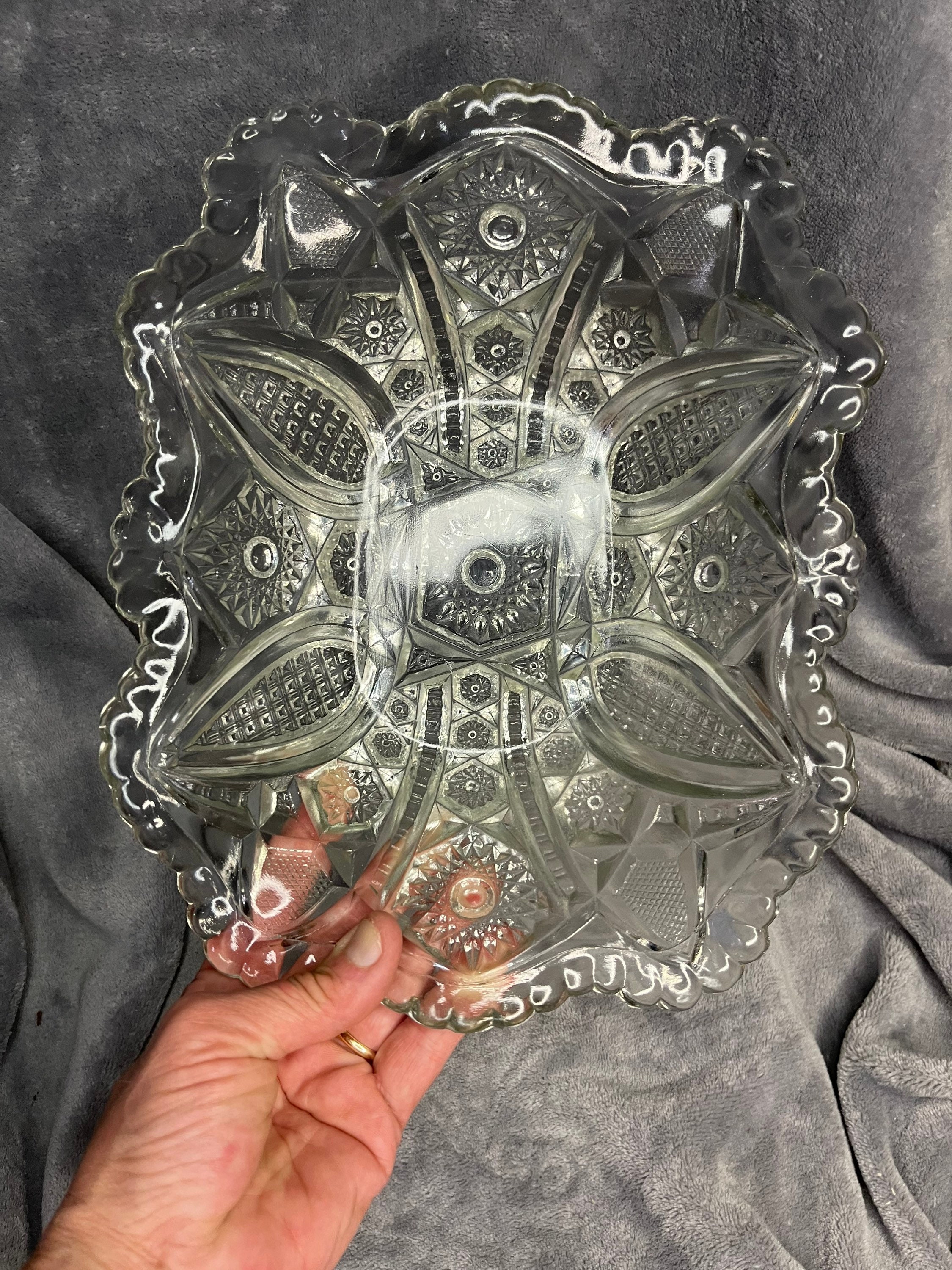 Vintage Clear EAPG Indiana Glass Fruit or Serving Rectangular - Etsy