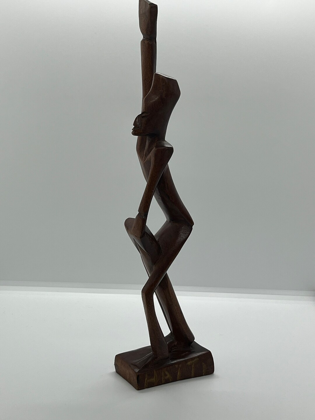 Vintage Hand Carved Wooden Figure - Etsy